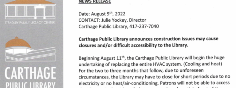 Carthage Public Library – Carthage, Missouri